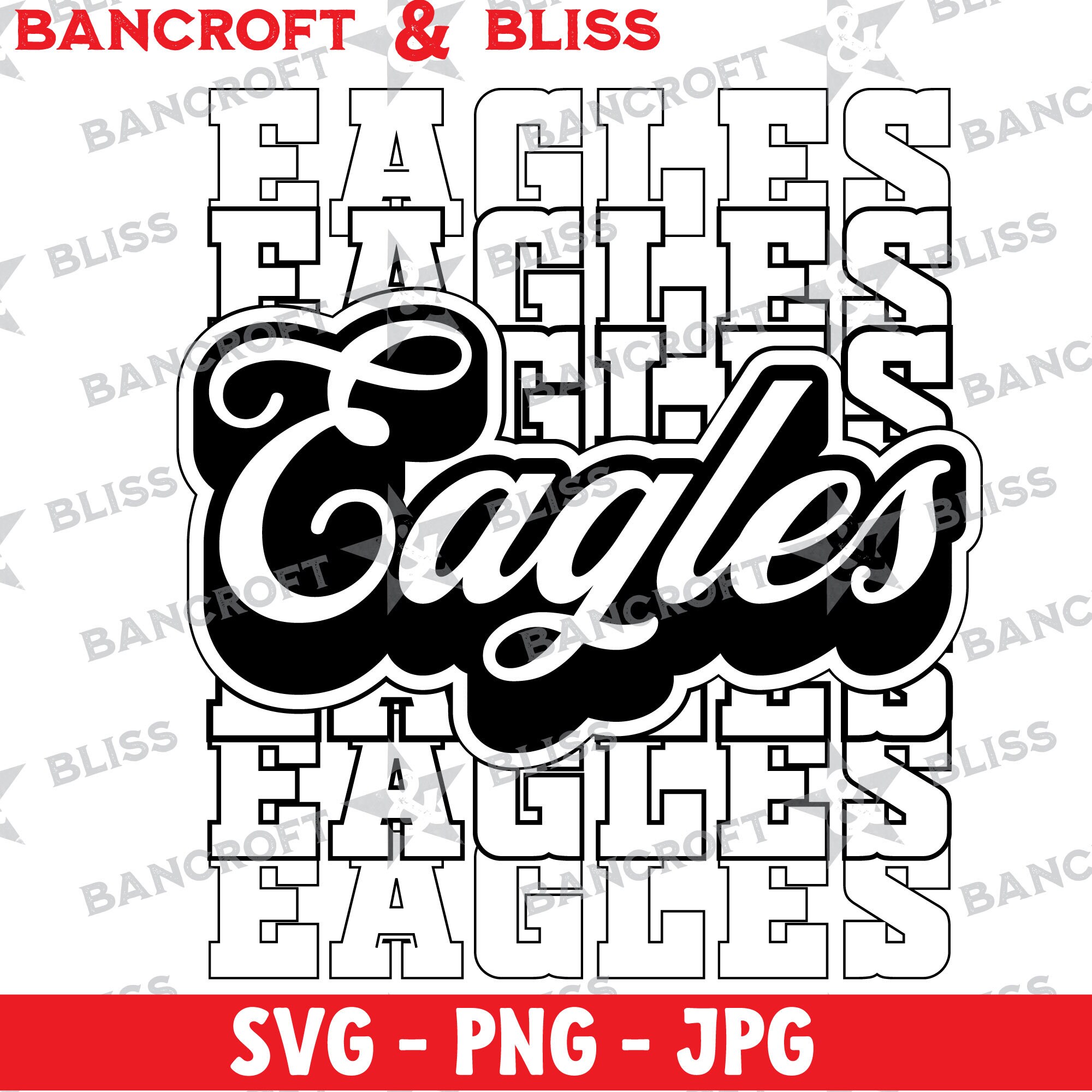 Eagles Repeated Name | School Spirit | Eagles Football | High School ...