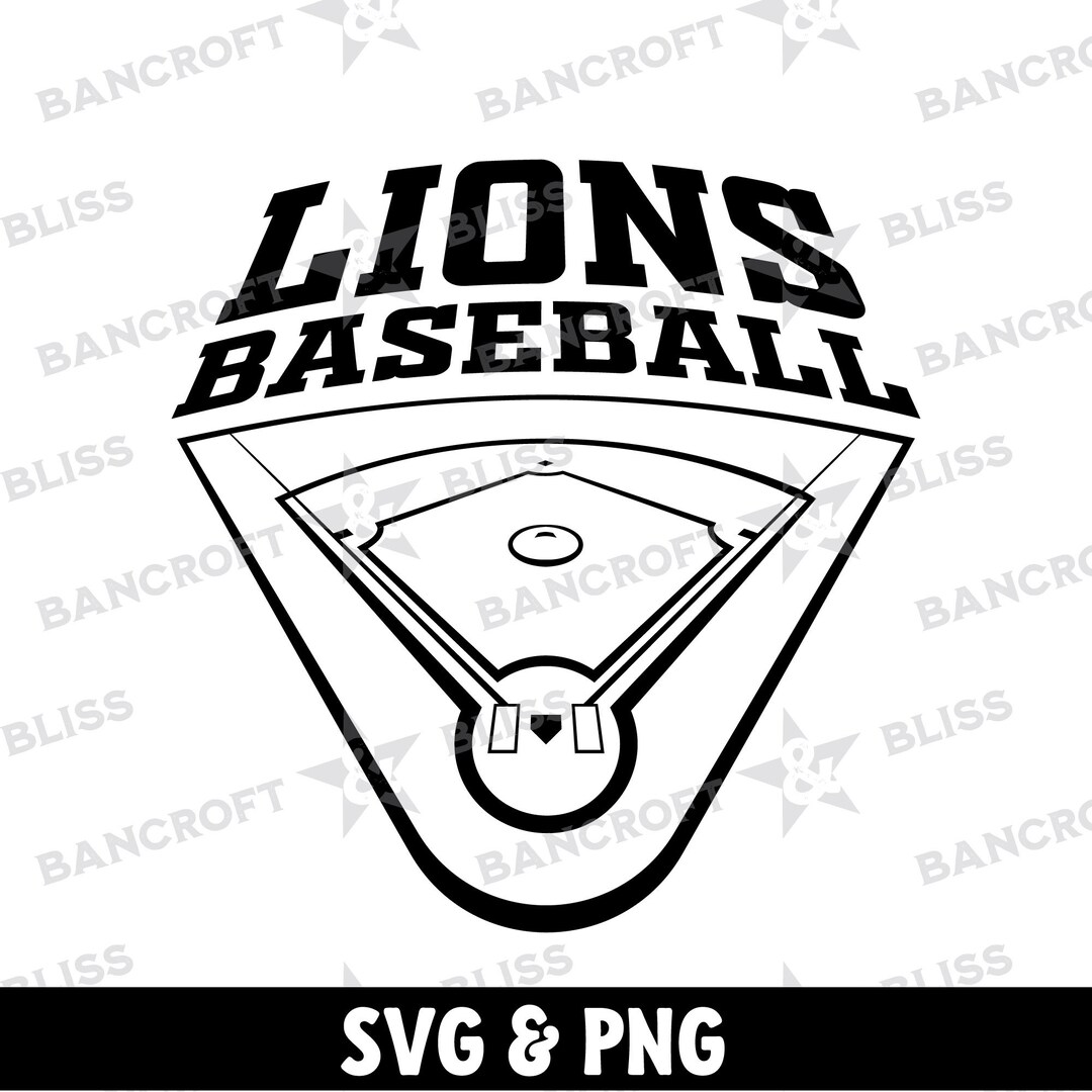 Lions Baseball Svg Lions Svg Lions Png Baseball Lions SVG Lions Mascot ...