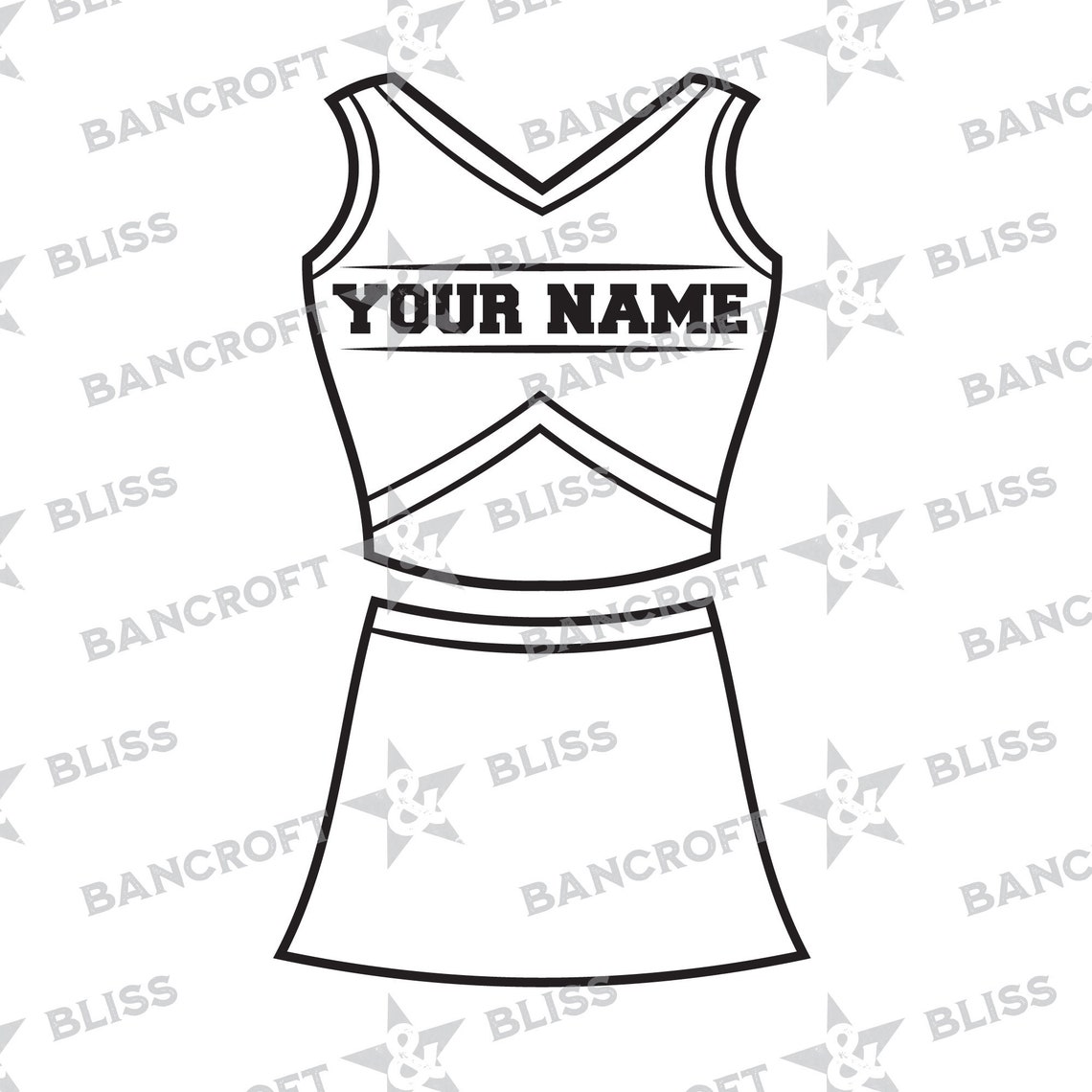 Cheerleader Uniform SVG Cheerleader SVG Cheerleader PNG Cheerleader ...