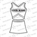 Cheerleader Uniform SVG Cheerleader SVG Cheerleader PNG Cheerleader ...
