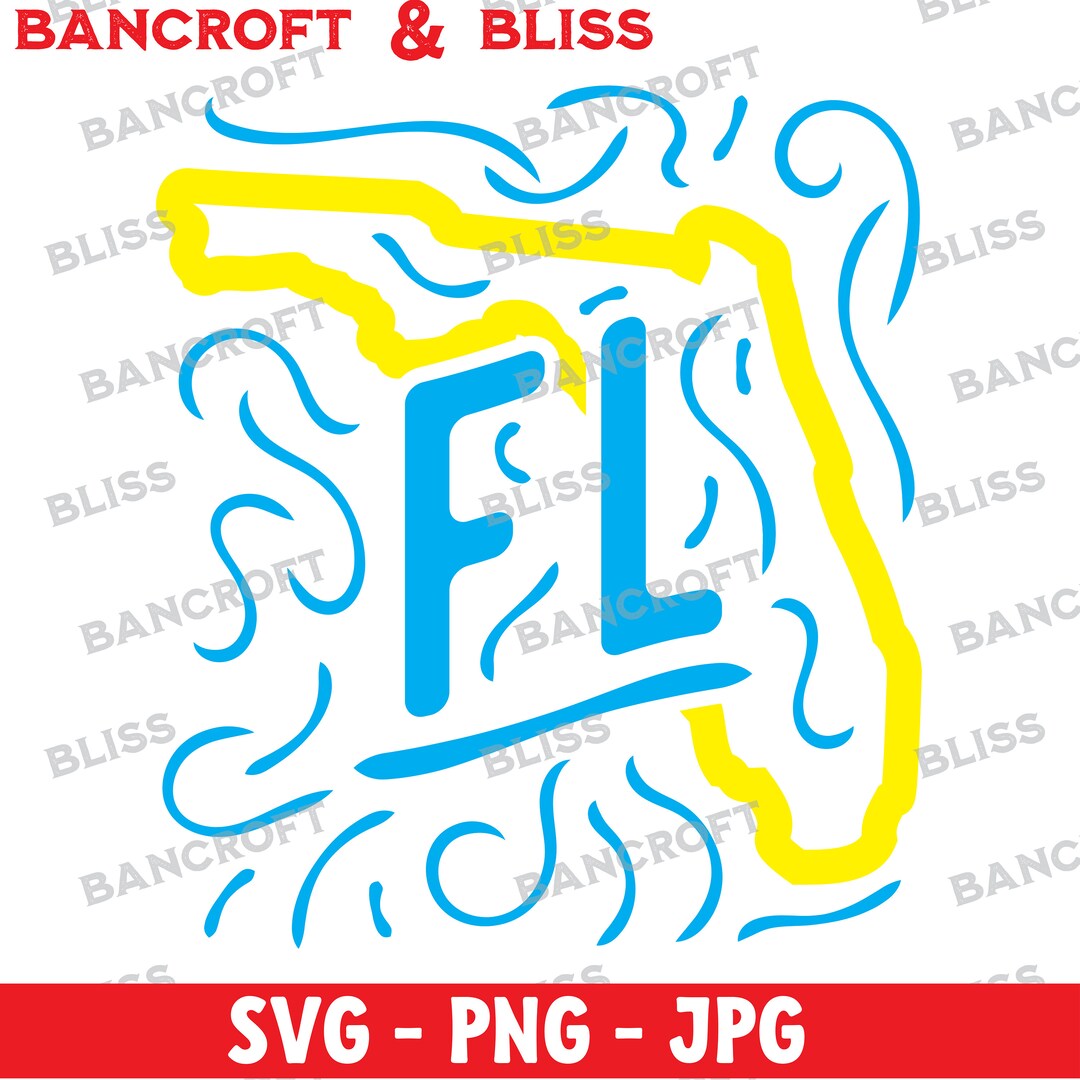 Florida State Design Digital Download | Design Vector | SVG, PNG, Jpg ...