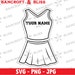 Cheerleader Uniform SVG Cheerleader SVG Cheerleader PNG Cheerleader ...