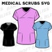 Nurse Scrubs SVG Medical SVG Nurse Svg Scrubs Uniform Clipart Nurse ...