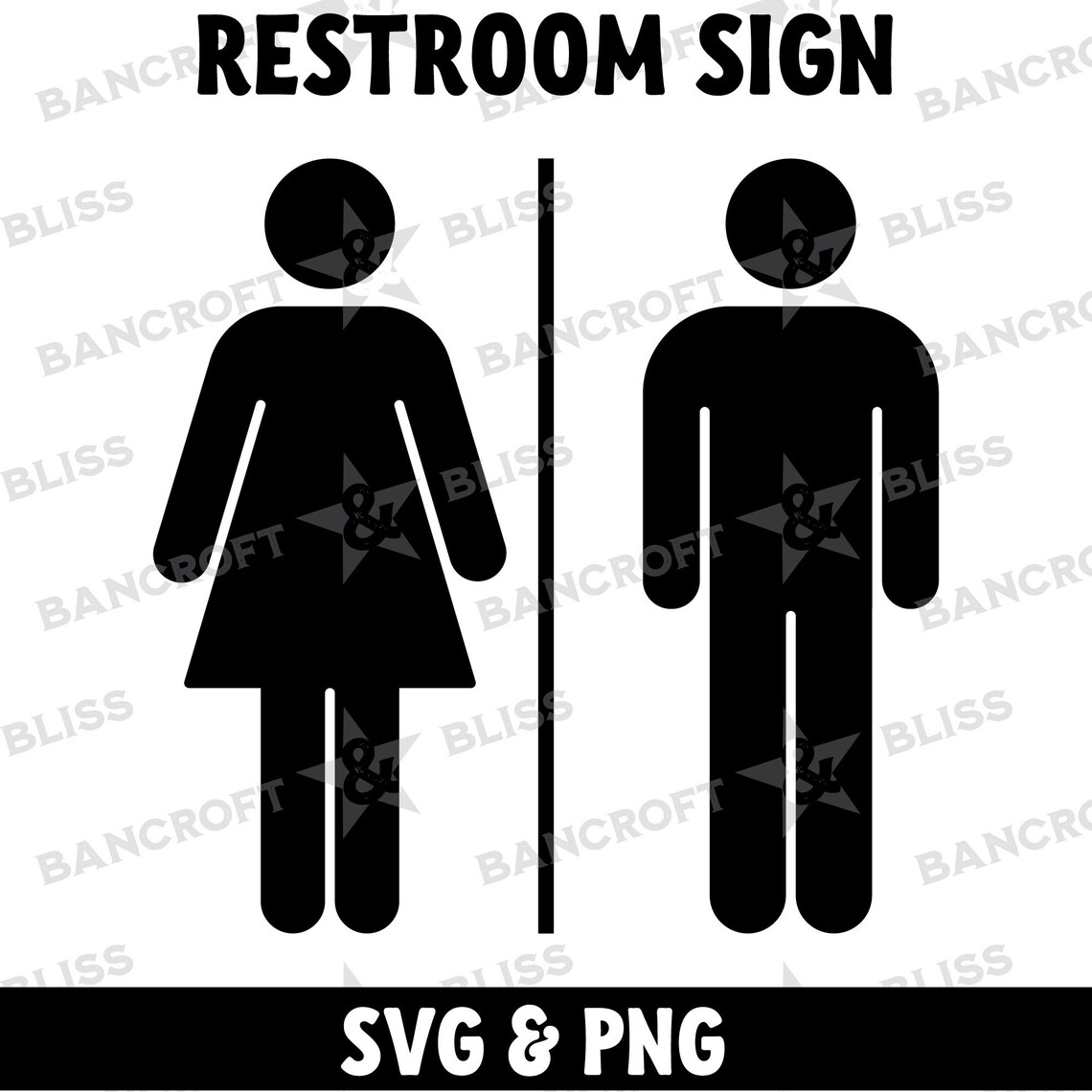 Restroom SVG Restroom Sign SVG Restroom Symbols SVG Restroom - Etsy