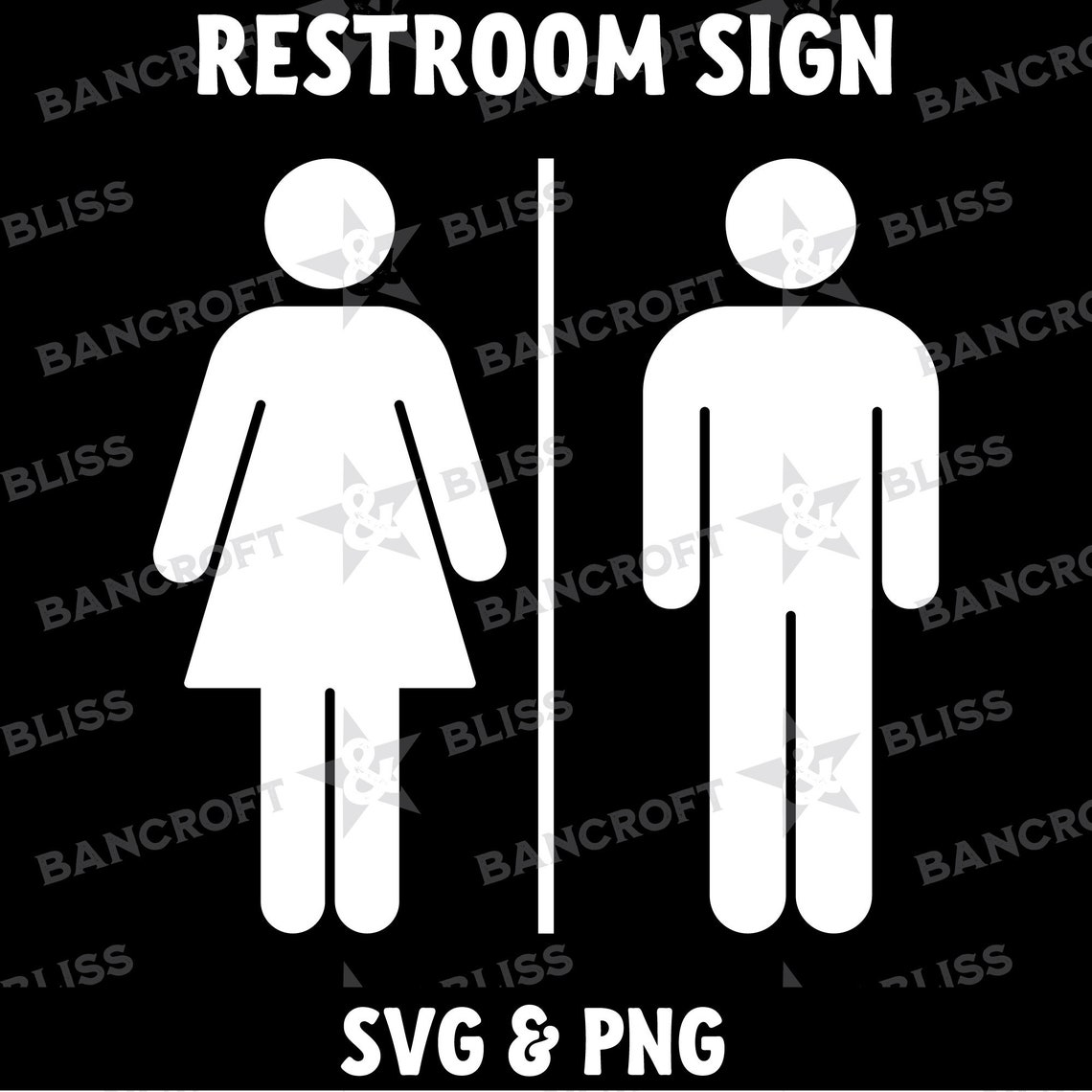 Restroom SVG Restroom Sign SVG Restroom Symbols SVG Restroom - Etsy