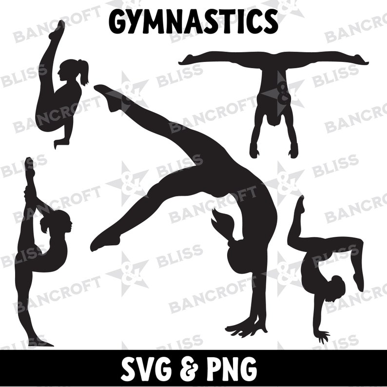 Gymnastics SVG Gymnast SVG Gymnastics Silhouette SVG Gymnastics Png ...
