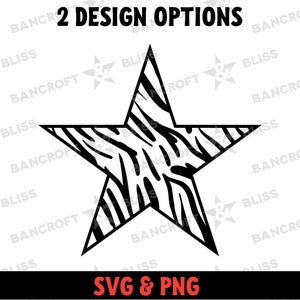 Tiger Stripes SVG Bengal Tiger Stripes Star Star Instant Download ...