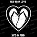 Flip Flop Heart SVG Flipflop SVG Heart SVG Beach Wedding Svg Beach Svg ...