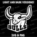 Bulls SVG for Team Spirit Wear Bulls Football SVG Bulls Mascot SVG Full ...