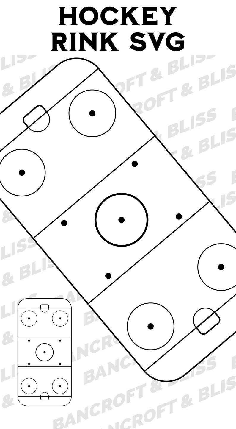 Hockey Rink SVG Hockey SVG Hockey Ice Rink Svg Hockey Rink PNG Hockey ...