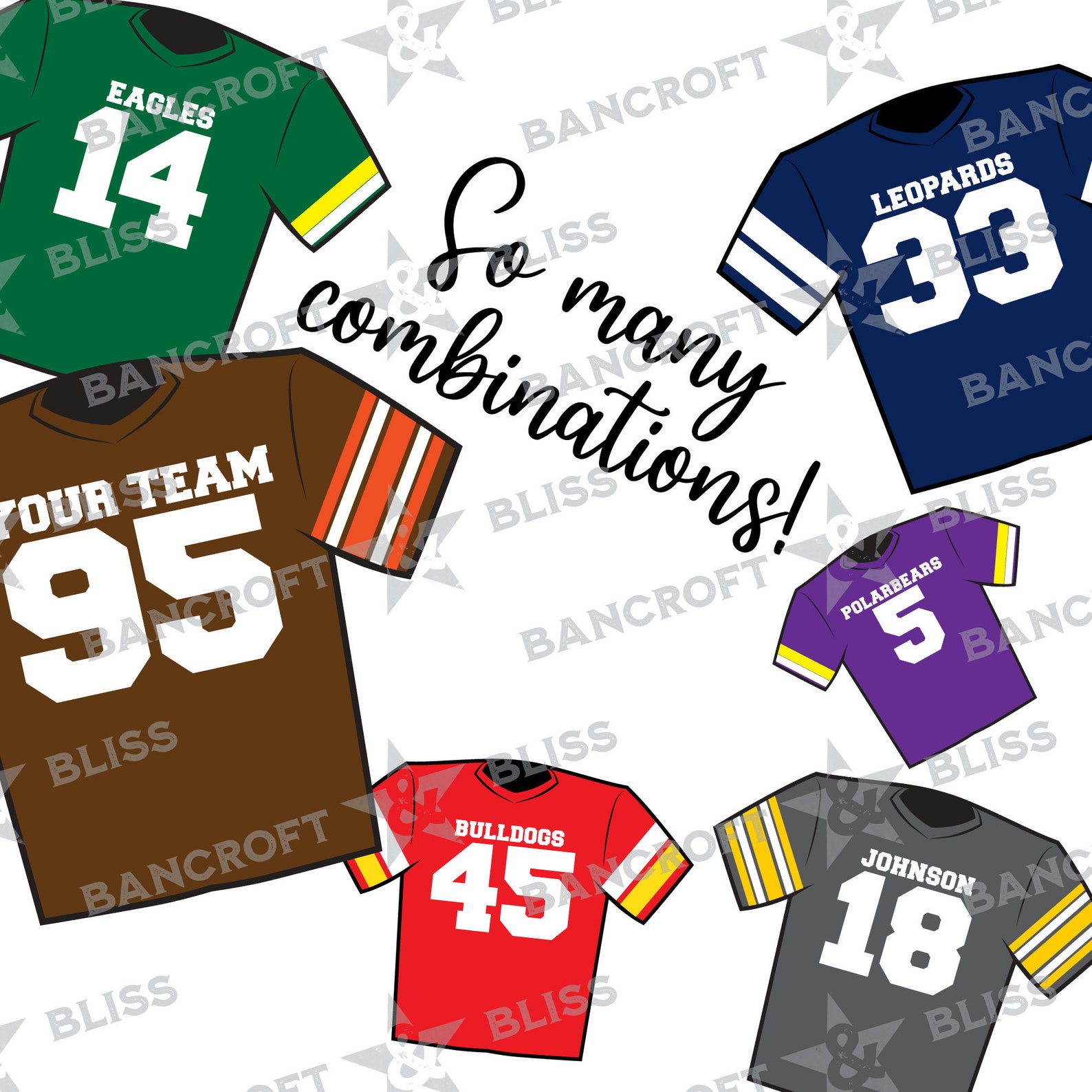 Football Jersey With Stripes Svg blue Streaks Clip Art - Etsy