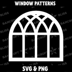 Window SVG Window PNG Antique Window Bundle Doll House Cricut Window ...