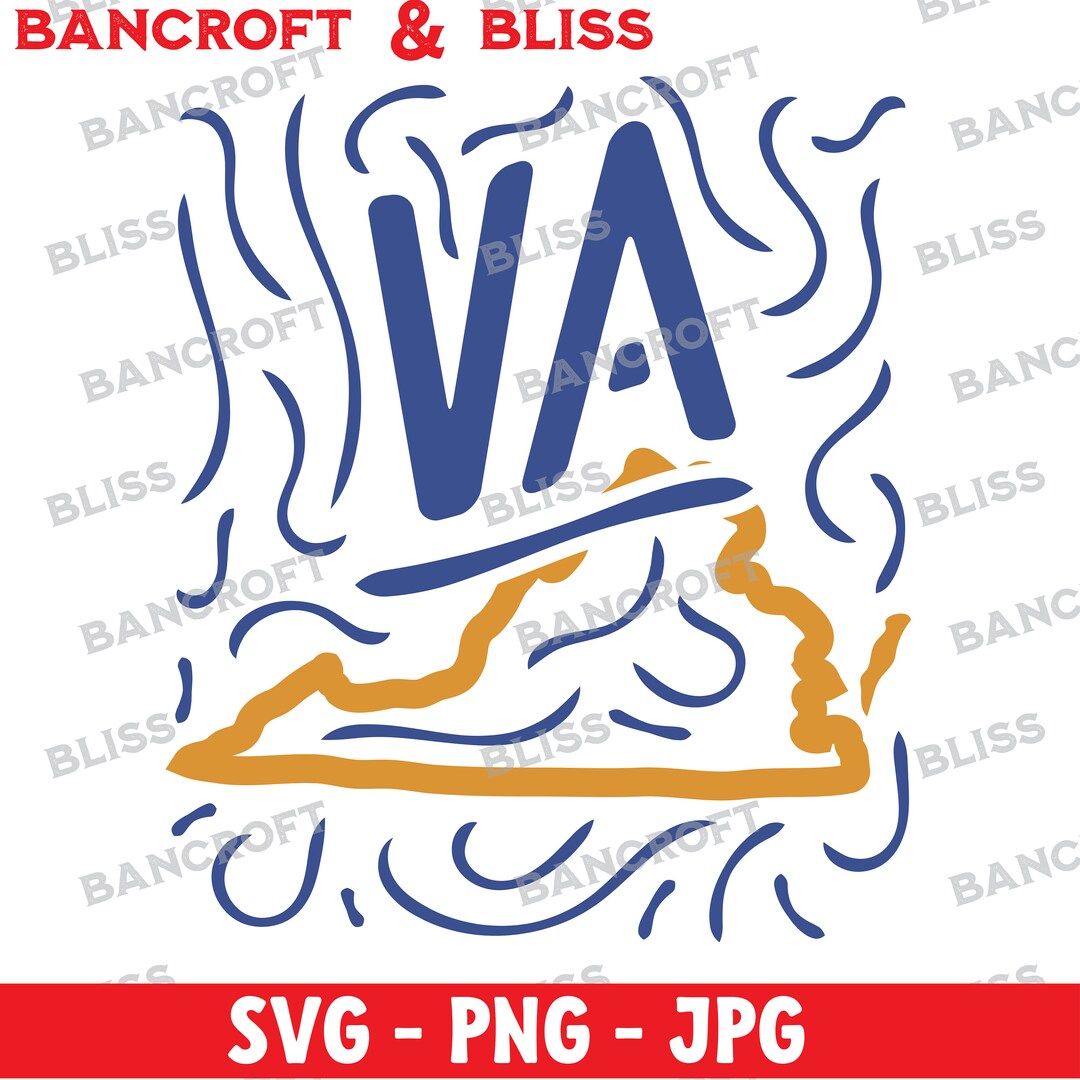 Virginia State Design Digital Download | Design Vector | SVG, PNG, Jpg ...