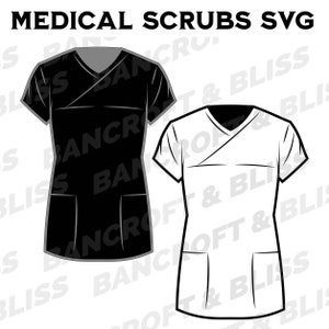 Nurse Scrubs SVG Medical SVG Nurse Svg Scrubs Uniform Clipart Nurse ...