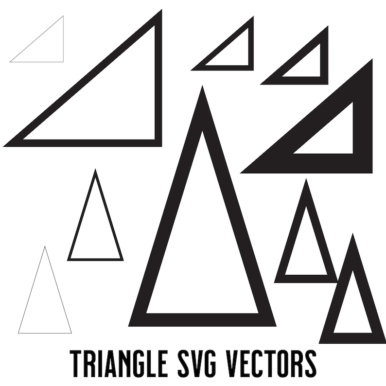 Triangle Shapes Triangle Digital Download Triangle Vector Triangle SVG ...
