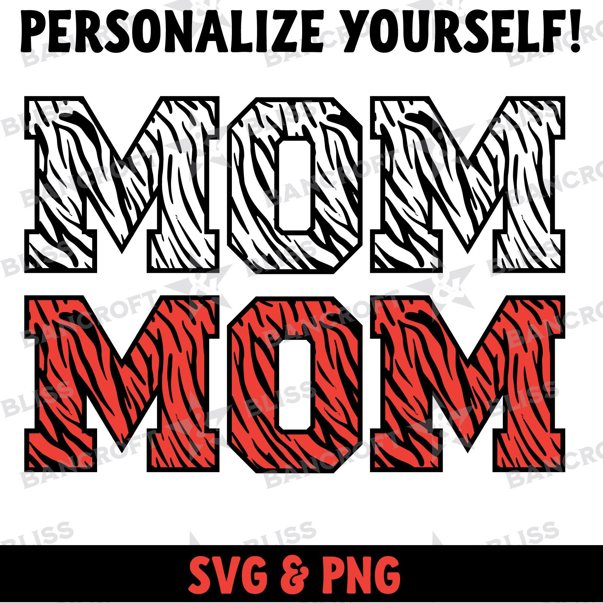 Tiger Stripe SVG Tiger Alphabet SVG Animal Letters SVG Bengal Tiger ...
