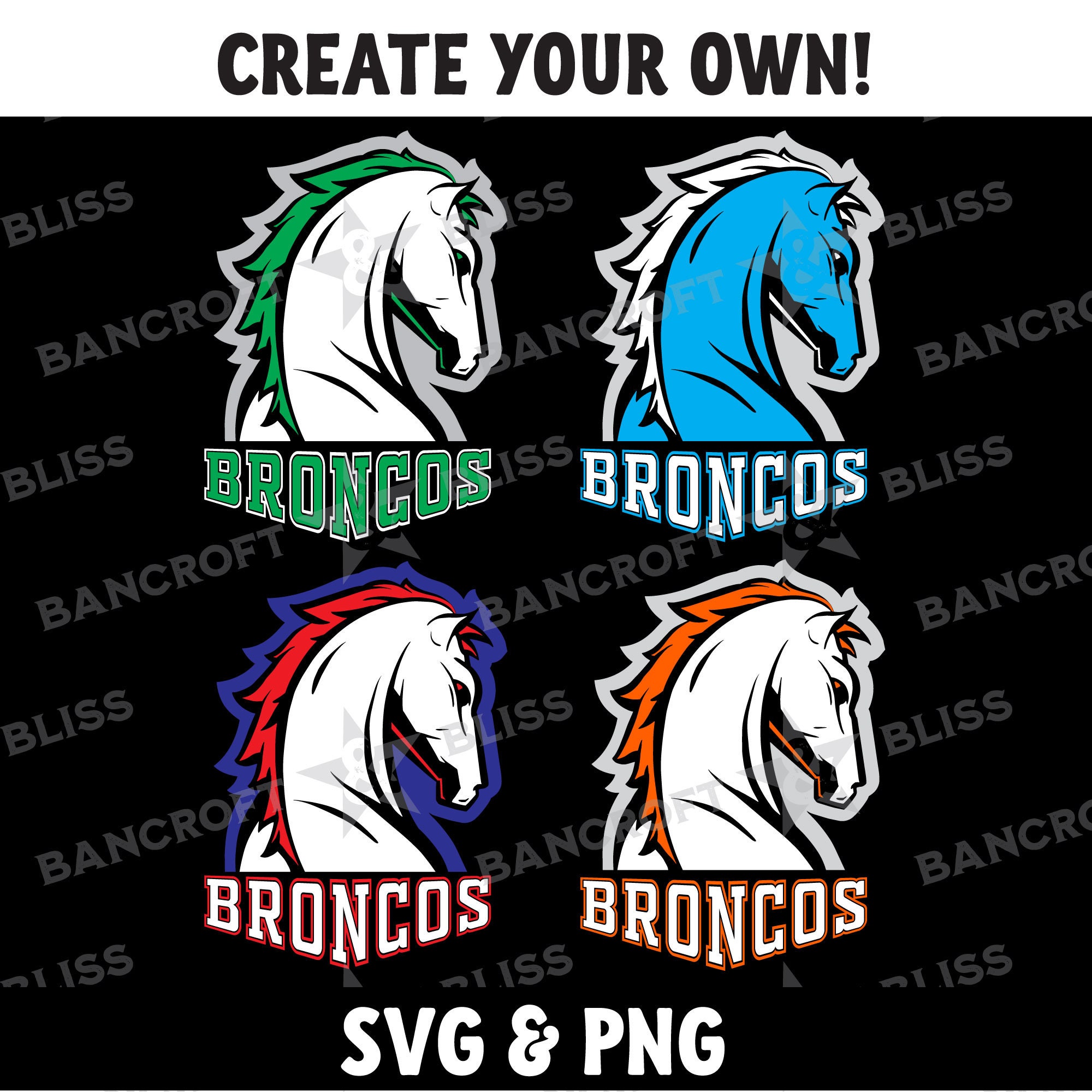 Broncos Svg Broncos Png Broncos Football SVG Broncos Mascot SVG Broncos ...