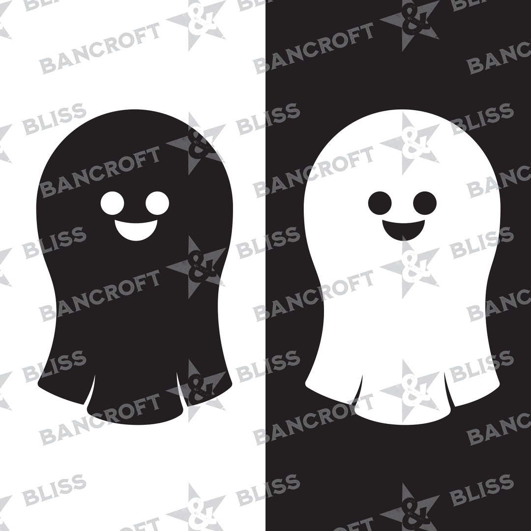 Cute Ghost HALLOWEEN SVG Halloween PNG Clip Art Ghost Digital Download ...