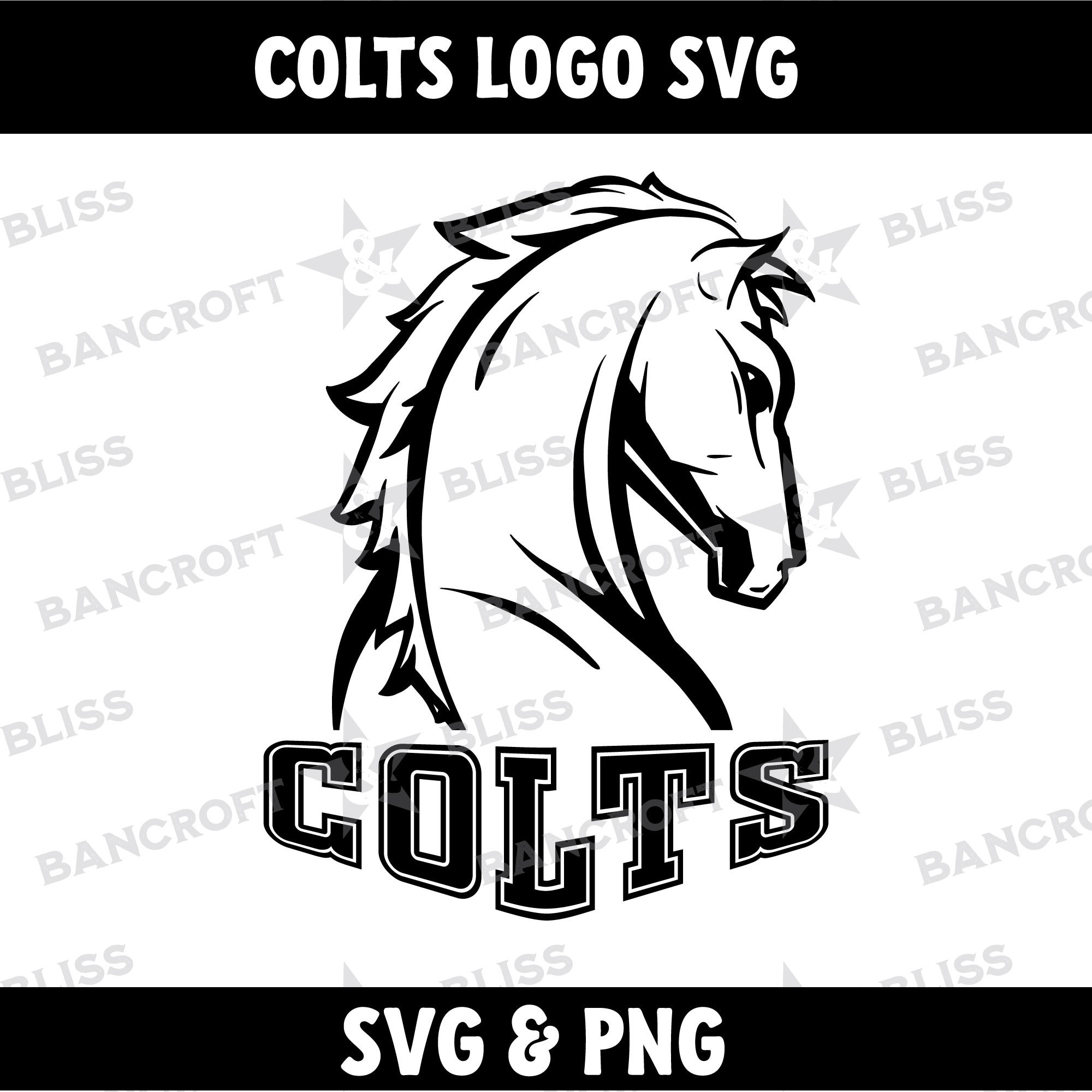 Colts SVG for Team Spirit Wear Colts Football SVG Colts Mascot - Etsy