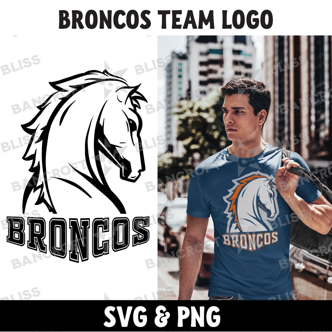 Broncos Svg Broncos Png Broncos Football SVG Broncos Mascot - Etsy