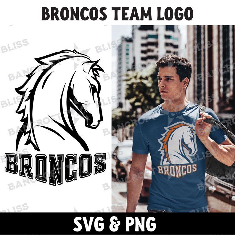 Broncos Svg Broncos Png Broncos Football SVG Broncos Mascot - Etsy