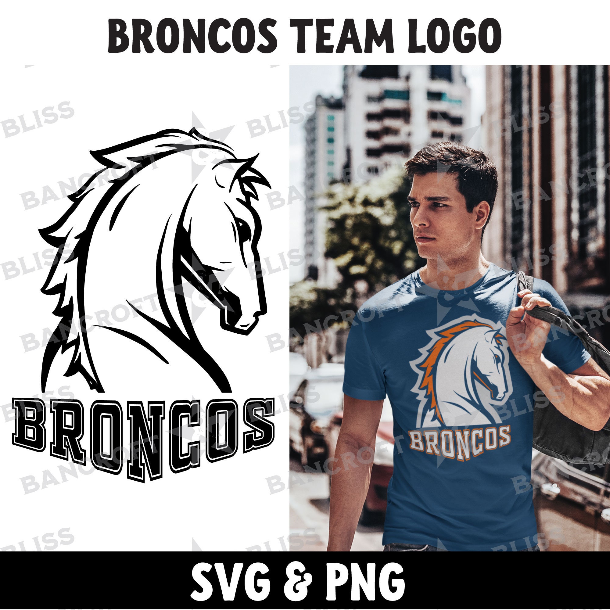 Broncos Svg Broncos Png Broncos Football SVG Broncos Mascot - Etsy