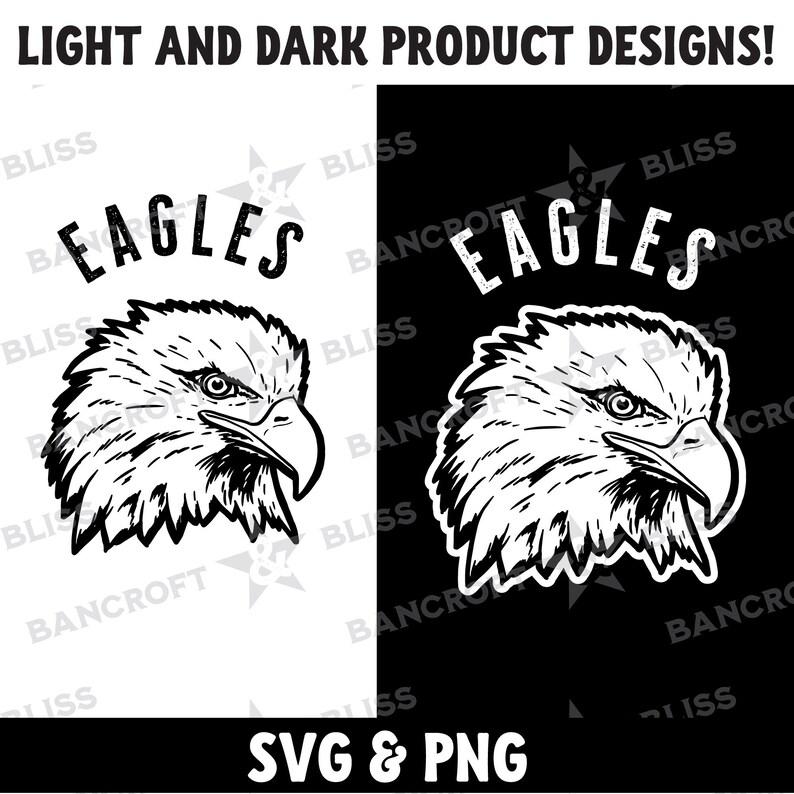 Eagles Mascot SVG Eagle Mascot Svg Eagles SVG Vintage Eagles - Etsy