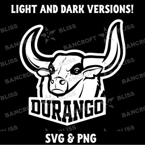 Durango SVG for Team Spirit Wear Durango Football SVG Durango Mascot ...