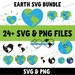 Earth Day SVG Eco-friendly Graphic Earth Clipart Sustainability SVG ...