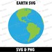 Earth SVG Earth Day Svg Earth Clipart Happy Earth Day Art Instant ...