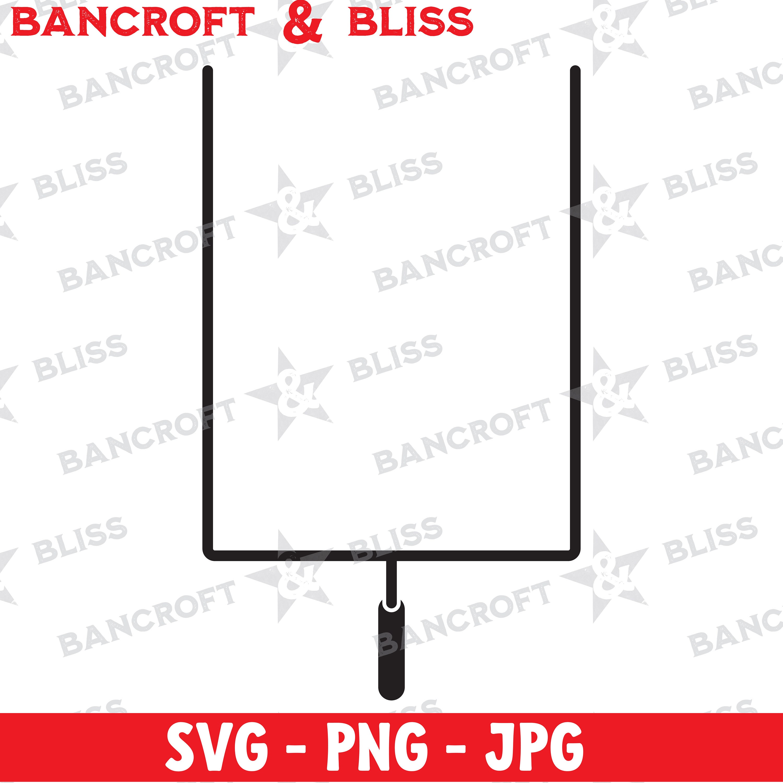Football Goalpost Instant Download Football Goal Post SVG Football ...