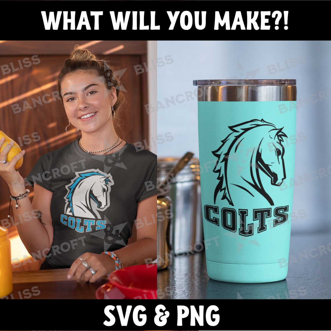 Colts SVG for Team Spirit Wear Colts Football SVG Colts Mascot - Etsy