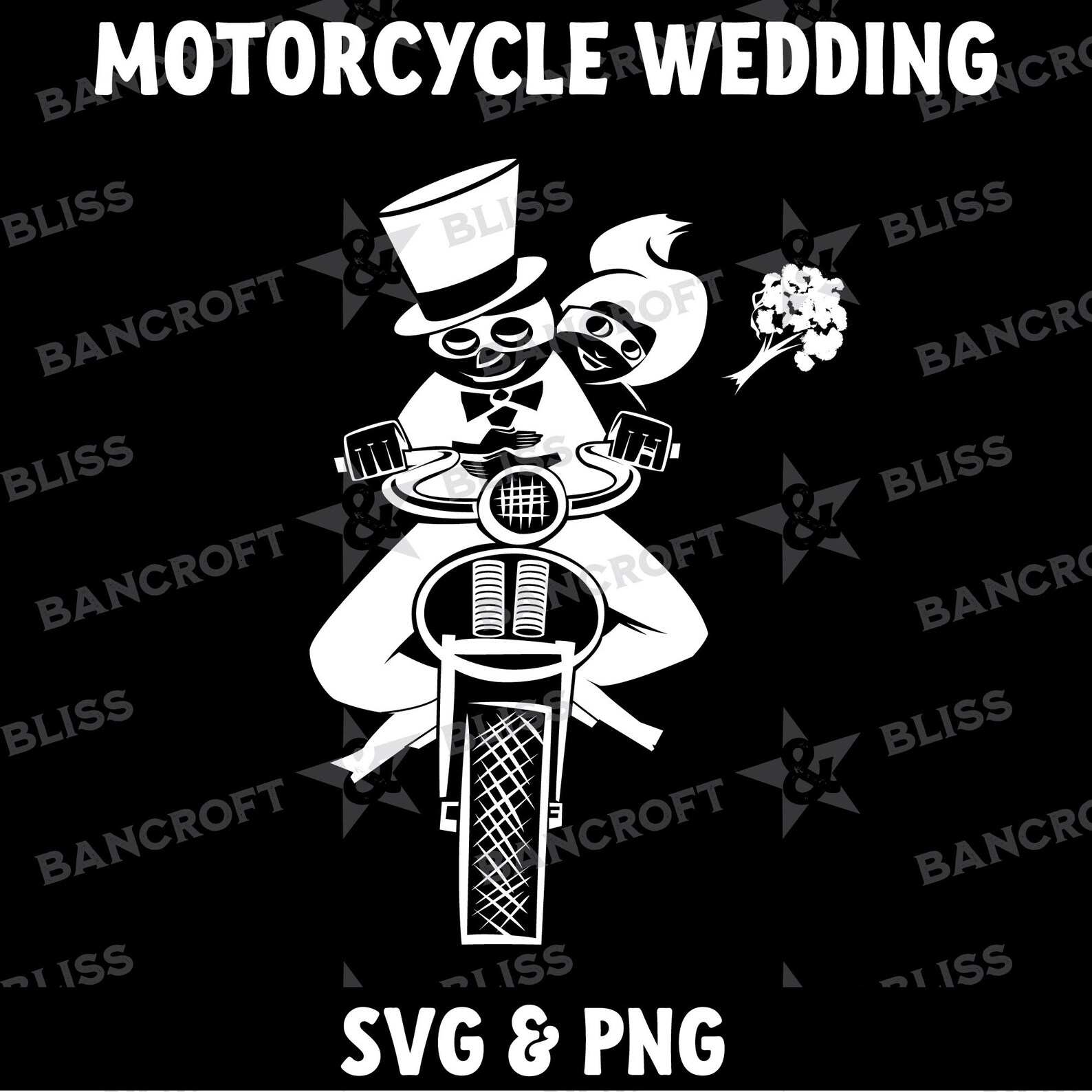 Wedding SVG Motorcycle Wedding Couple SVG Wedding Motorbike SVG ...