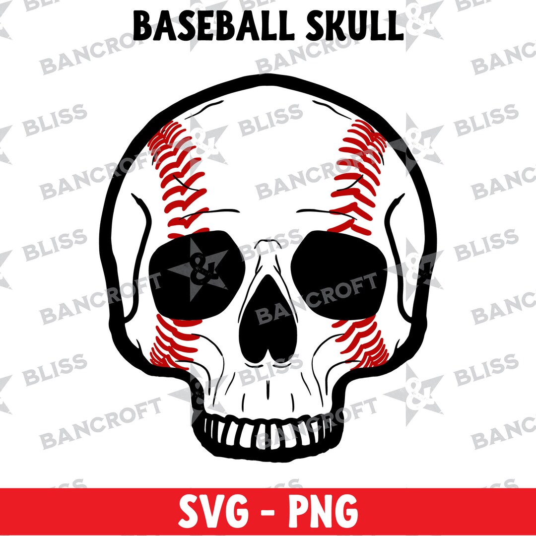 Baseball SVG Baseball Skull SVG Baseball Digital Download SVG - Etsy