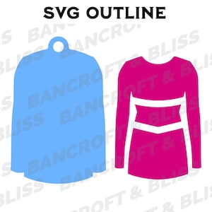 All Star Cheerleader Uniform SVG Competitive Cheerleader SVG ...