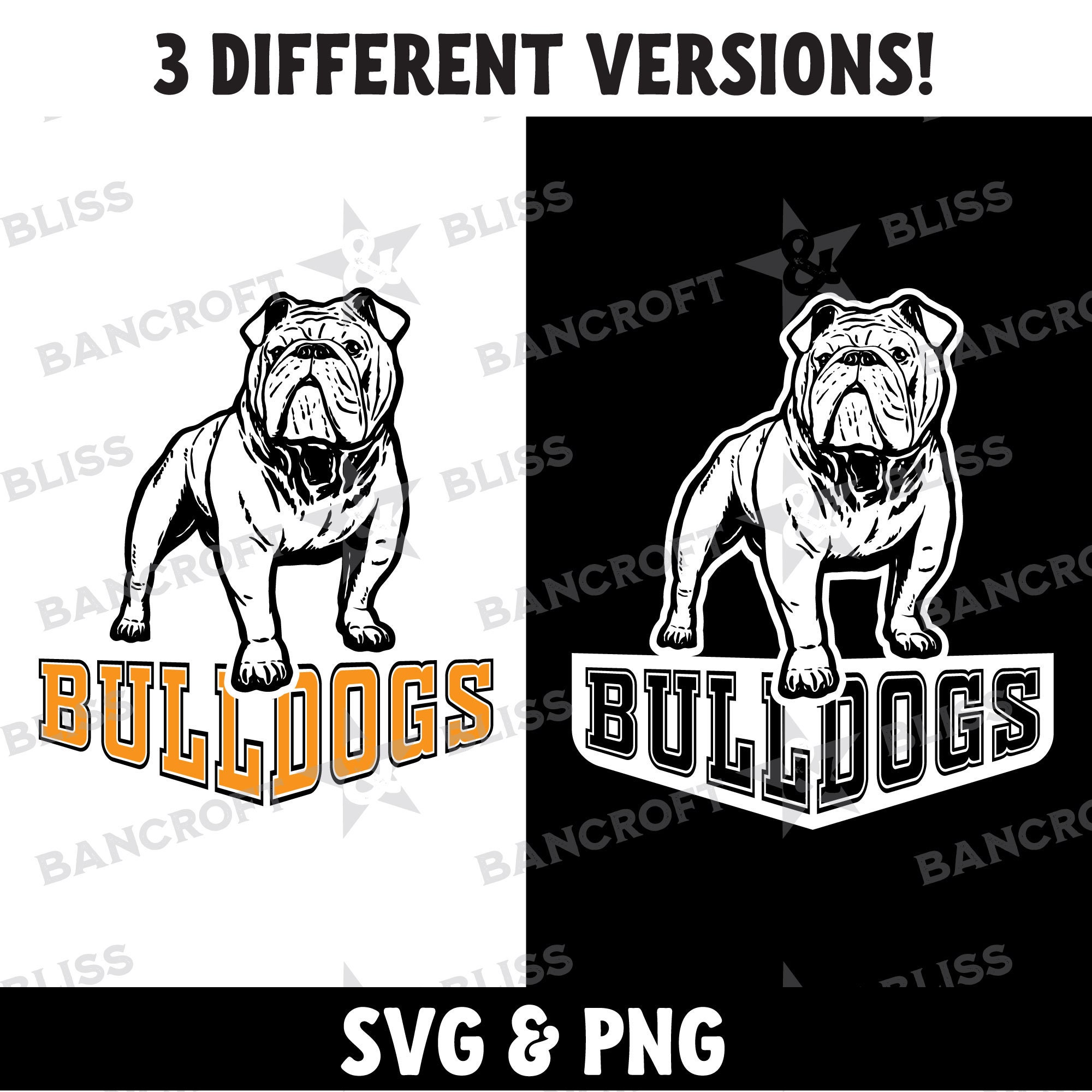 Bulldog Svg Bulldog Png Bulldog Football SVG Bulldog Mascot SVG Bulldog ...