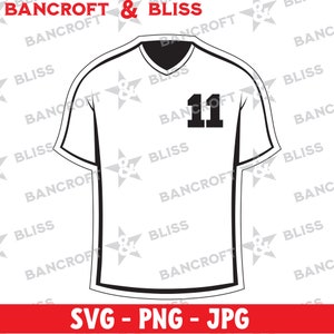 Soccer Jersey SVG Soccer Shirt Vector Soccer Uniform SVG Soccer Clipart ...