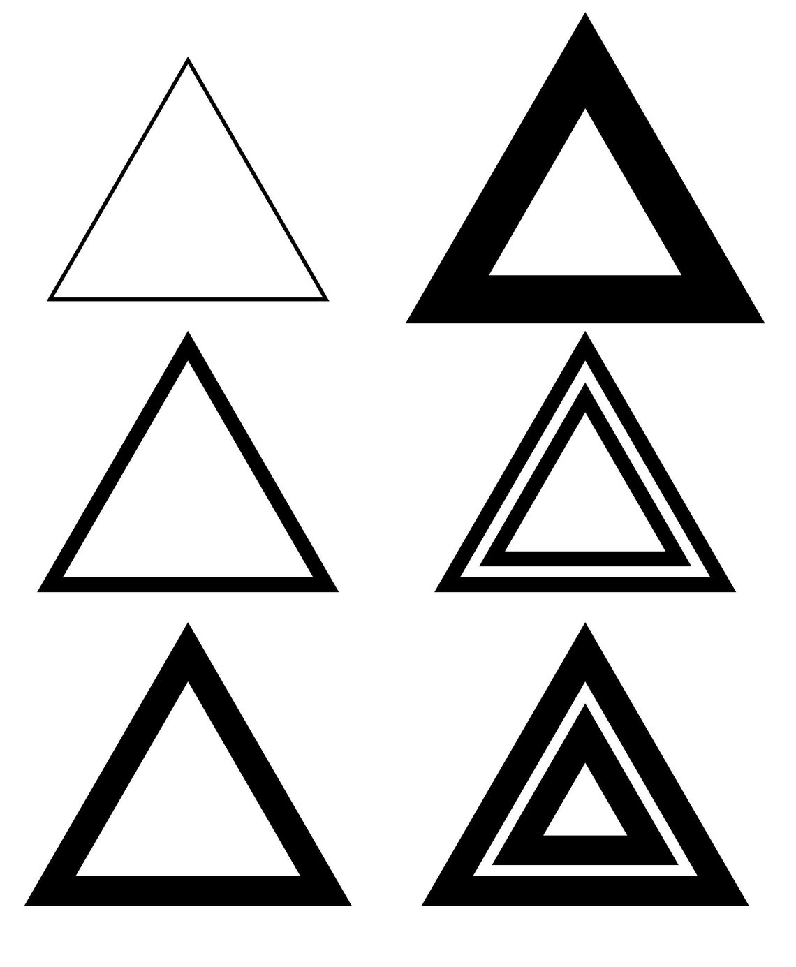 Triangle Shapes Triangle Digital Download Triangle Vector Triangle SVG ...