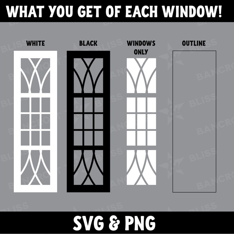 Window SVG Window PNG Antique Window Bundle Doll House Cricut - Etsy