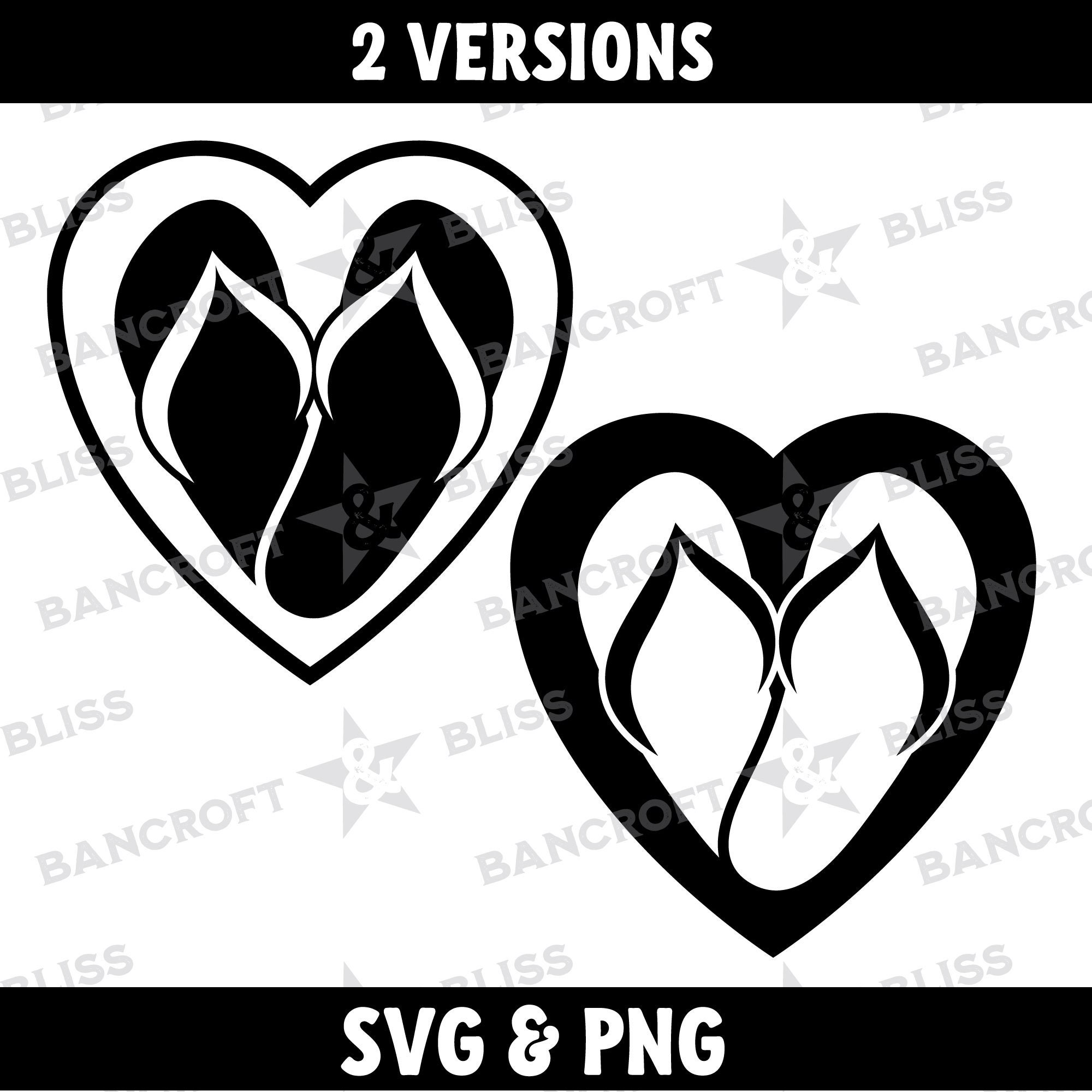Flip Flop Heart SVG Flipflop SVG Heart SVG Beach Wedding Svg Beach Svg ...
