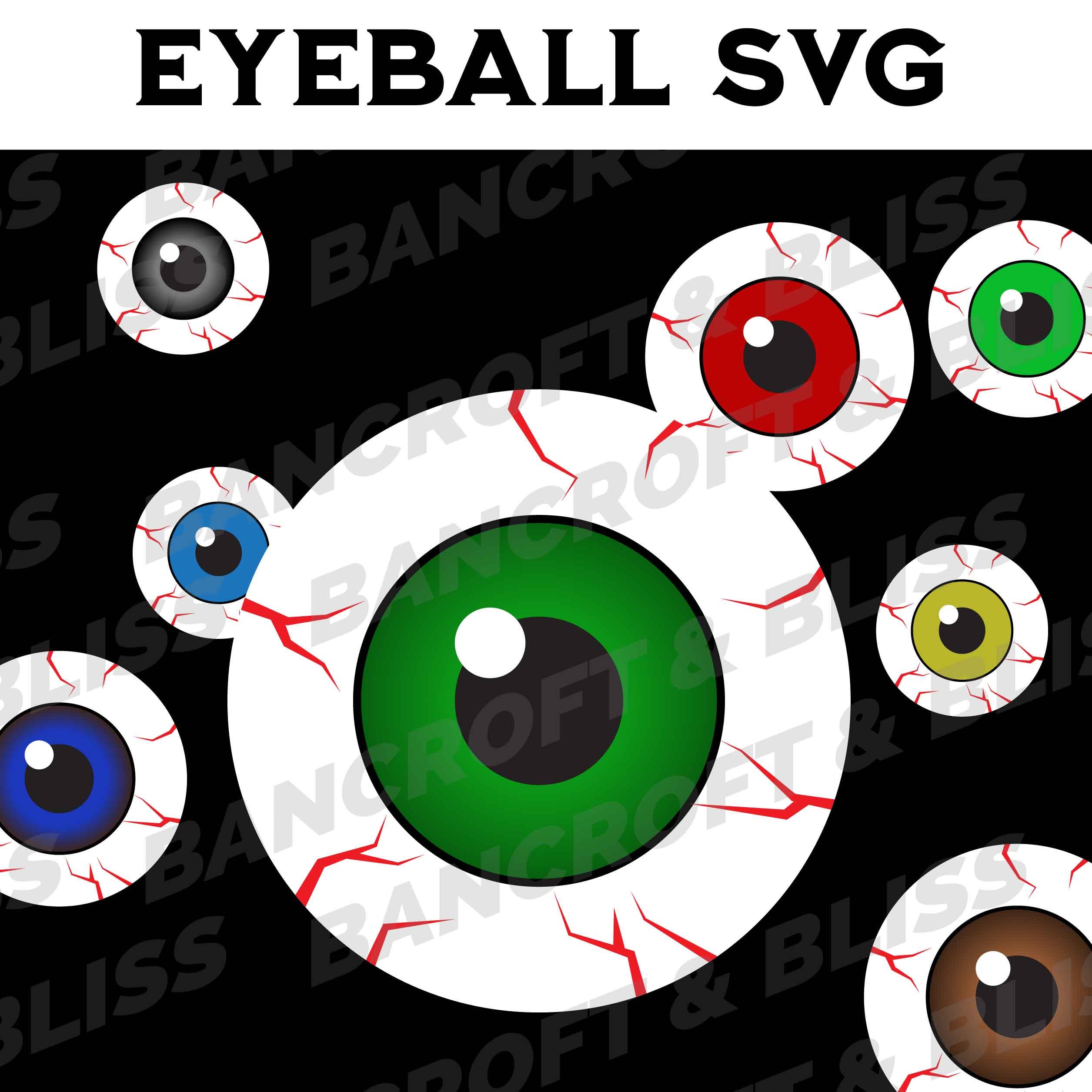Bloodshot Eyeball Svg Spooky Eye Svg Blood Shot Eye Halloween Svg ...
