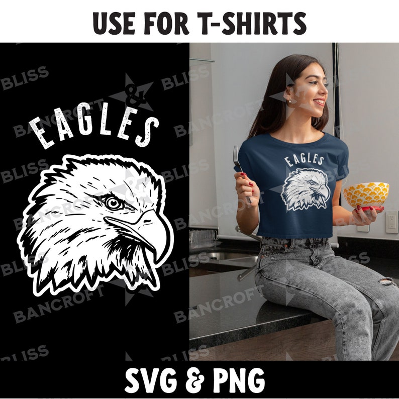 Eagles Mascot SVG Eagle Mascot Svg Eagles SVG Vintage Eagles - Etsy