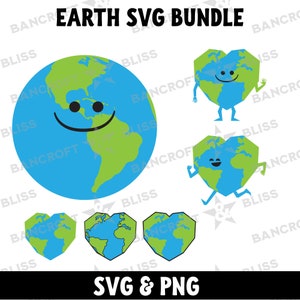 Earth Day SVG Eco-friendly Graphic Earth Clipart Sustainability SVG ...