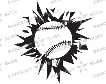 Softball Laser Svg | Etsy
