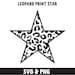 Leopard Print Star SVG Star PNG Star Instant Download Cheetah Print Svg ...