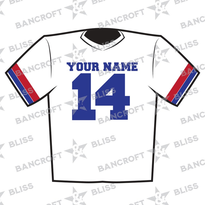 Football Jersey SVG Football SVG Jersey Style Clip Art Jersey - Etsy