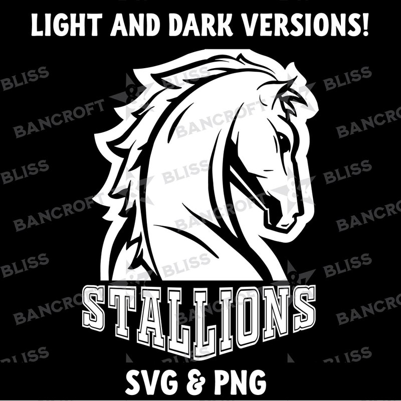Stallions Logo Svg - Etsy