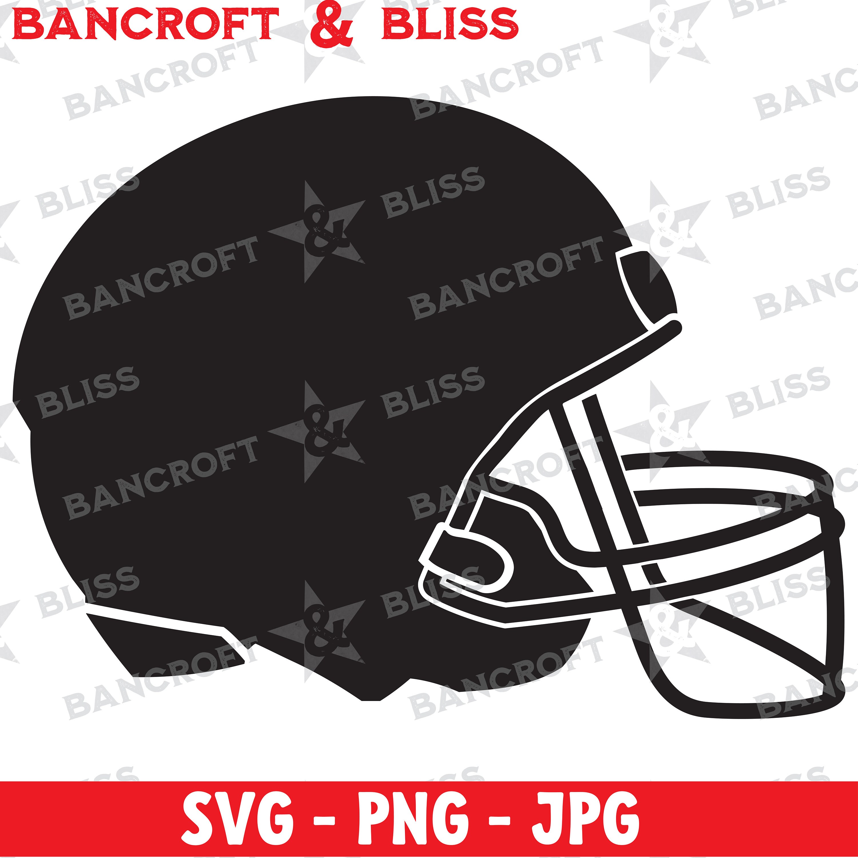 Football Helmet Instant Download - SVG, PNG, JPG - Illustrated Ball ...