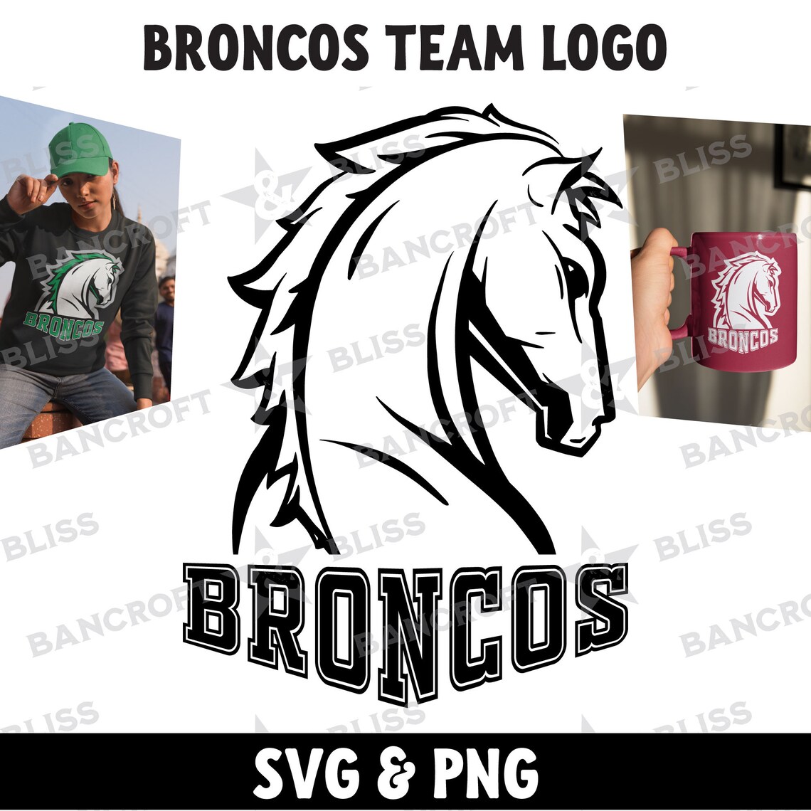 Broncos Svg Broncos Png Broncos Football SVG Broncos Mascot - Etsy