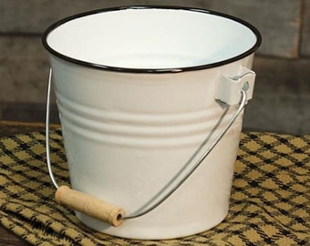 Enamel Bucket With Handle | Etsy